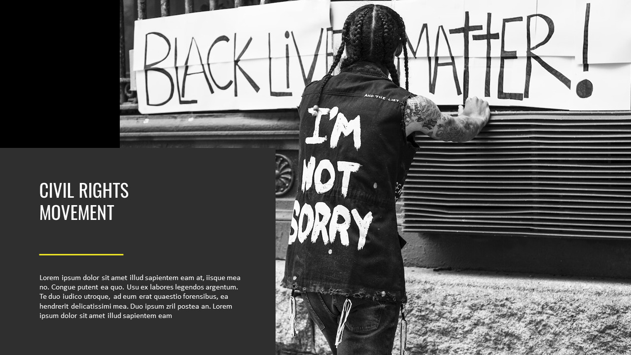 Black Lives Matter Simple Google Slides Templates