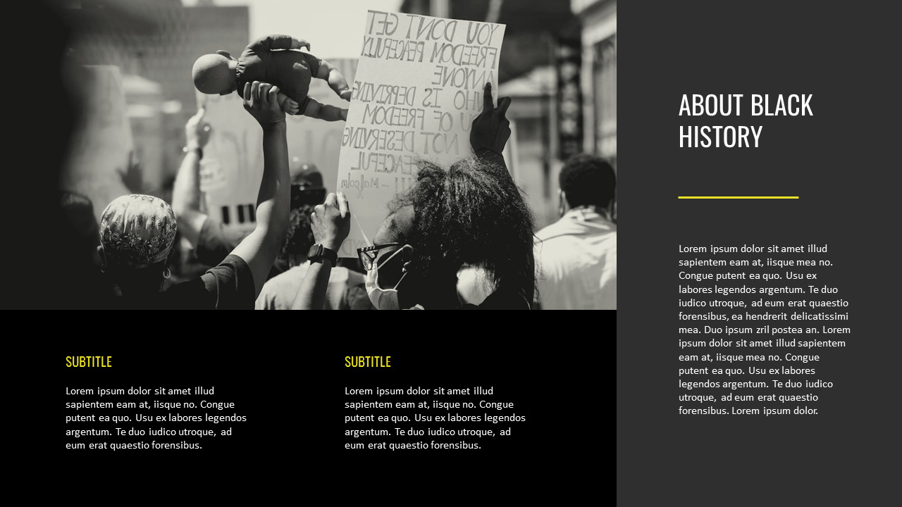 Black Lives Matter Simple Google Slides Templates