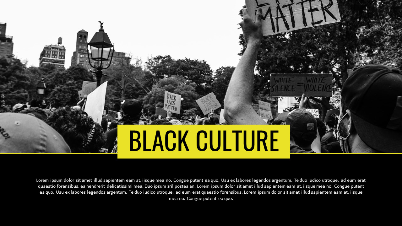 Black Lives Matter Simple Google Slides Templates