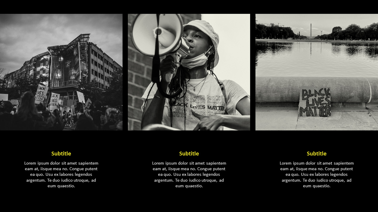 Black Lives Matter Simple Google Slides Templates