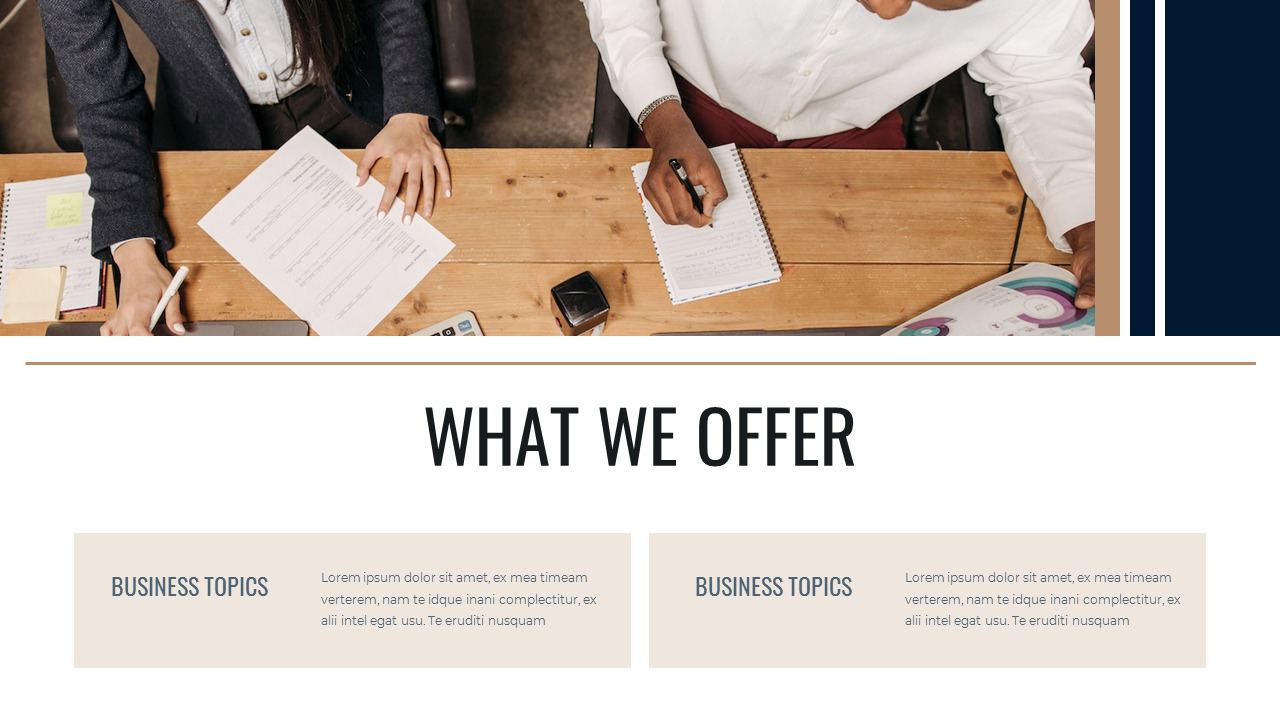 Business Topics Simple Slides Design