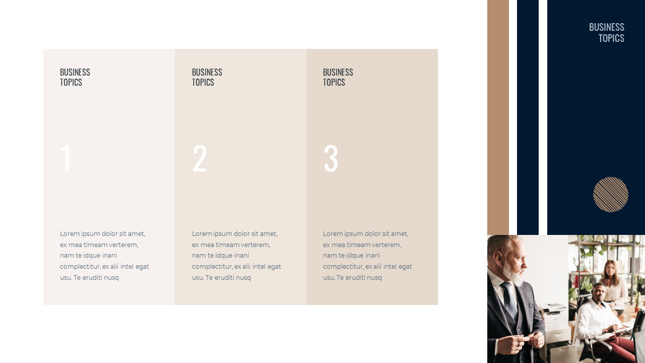 Business Topics Simple Slides Design