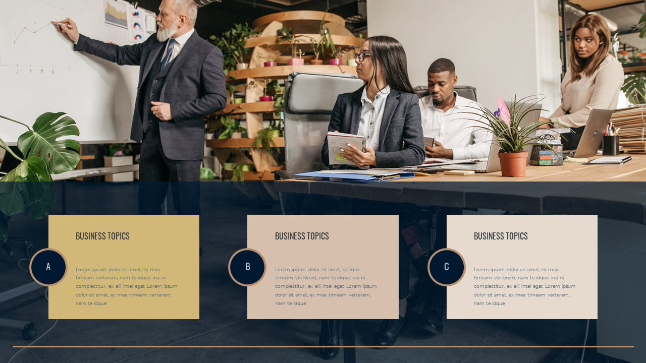 Business Topics Simple Slides Design