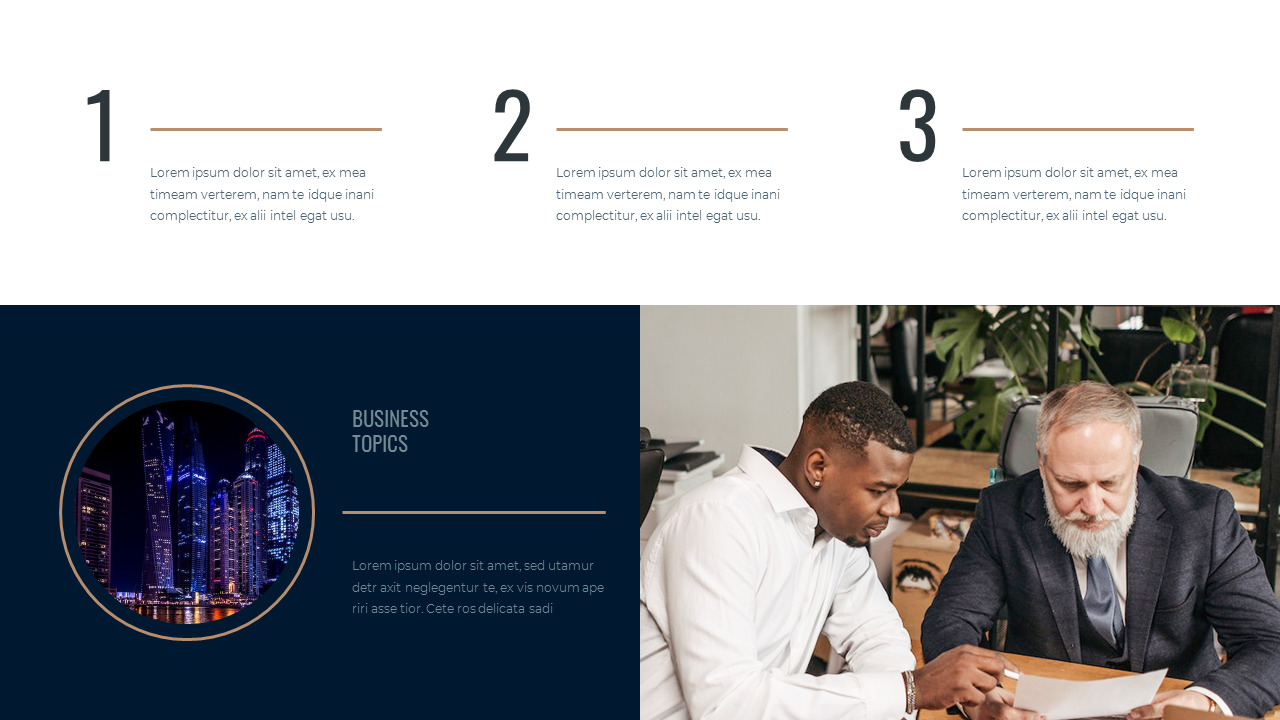 Business Topics Simple Slides Design