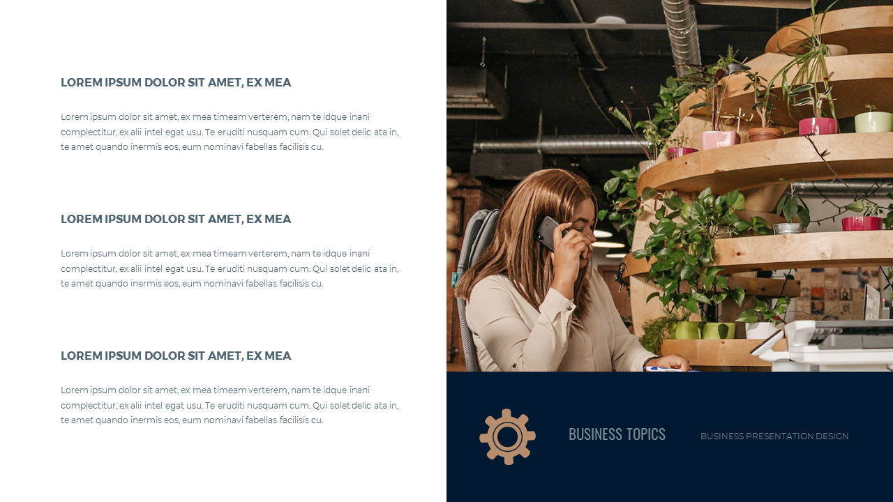 Business Topics Simple Slides Design