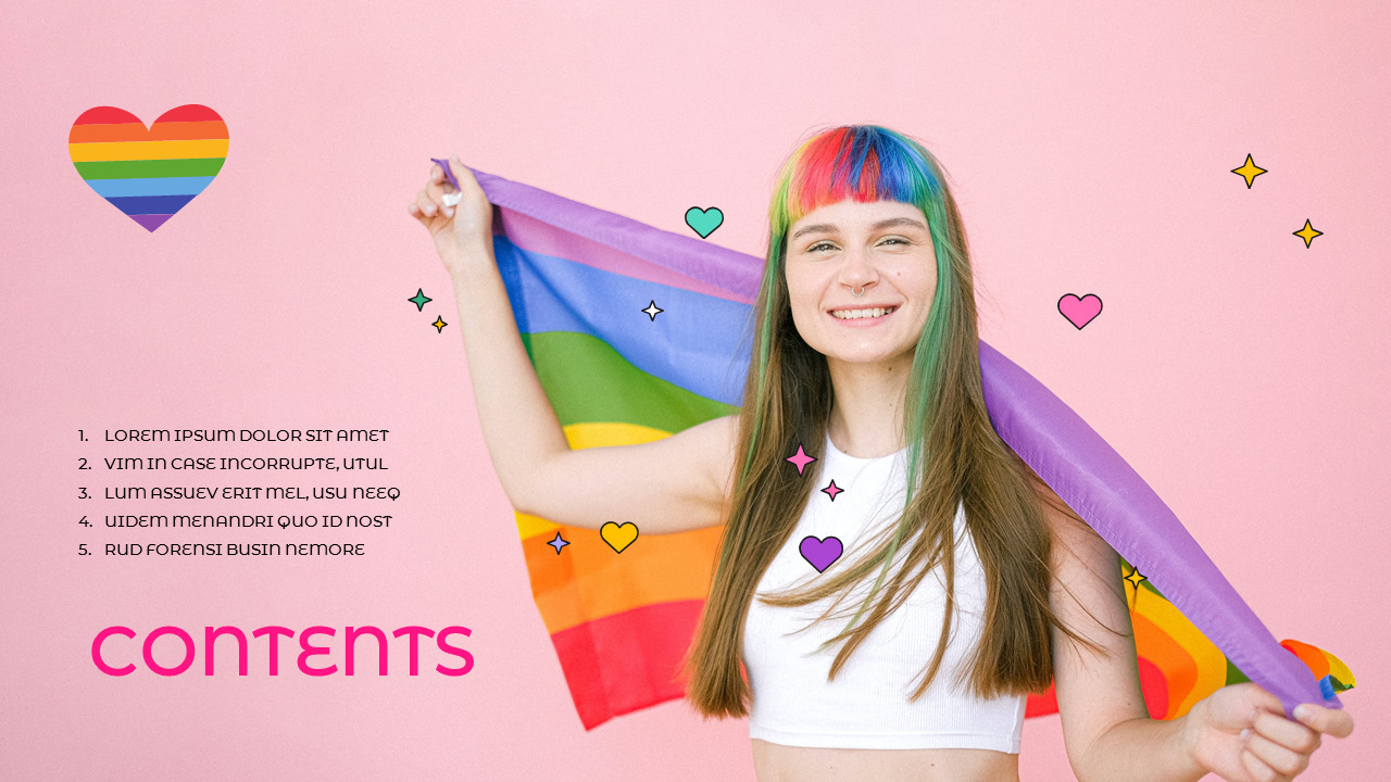 LGBT Rights company profile ppt template