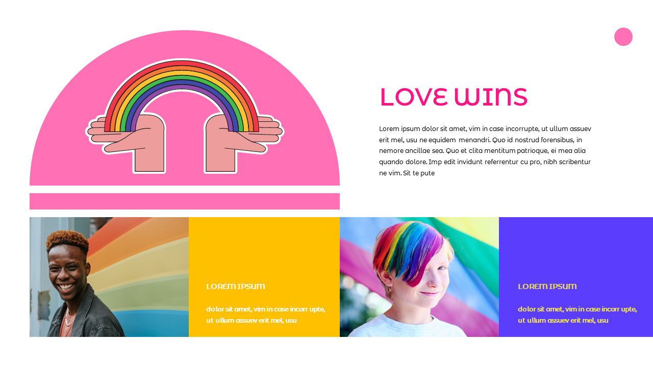 LGBT Rights company profile ppt template
