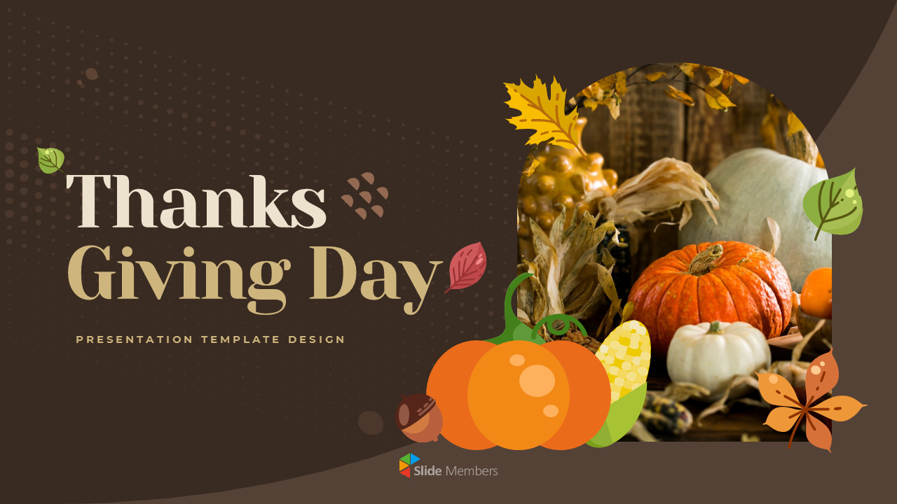 Thanksgiving Day Simple Presentation Google Slides Template