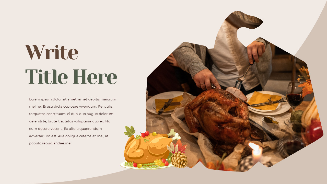 Thanksgiving Day Simple Presentation Google Slides Template