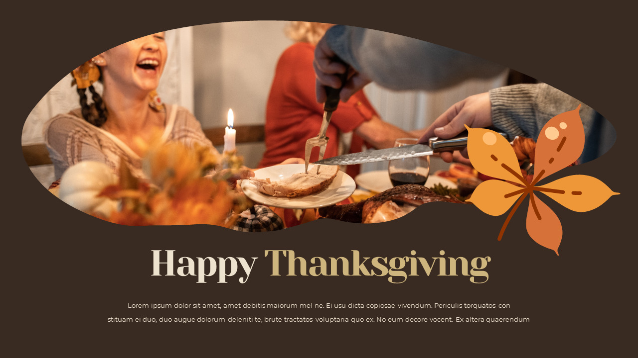 Thanksgiving Day Simple Presentation Google Slides Template