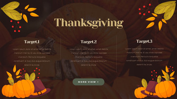 Thanksgiving Day Simple Presentation Google Slides Template