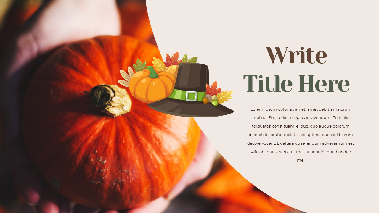 Thanksgiving Day Simple Presentation Google Slides Template