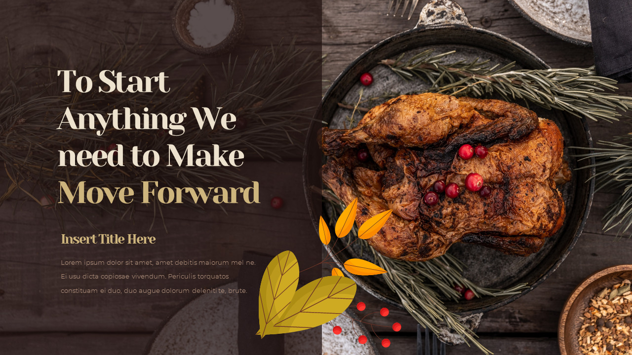 Thanksgiving Day Simple Presentation Google Slides Template