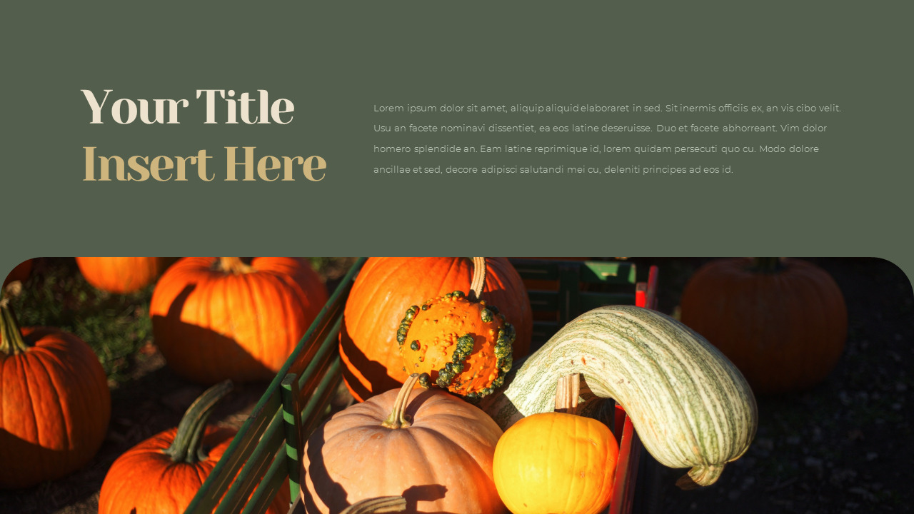 Thanksgiving Day Simple Presentation Google Slides Template