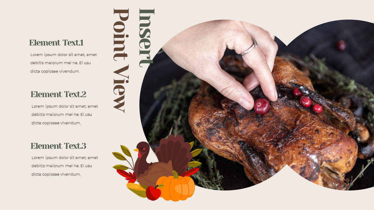 Thanksgiving Day Simple Presentation Google Slides Template