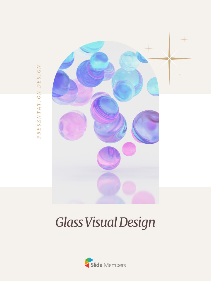 Glass Visual Design best google slides templates