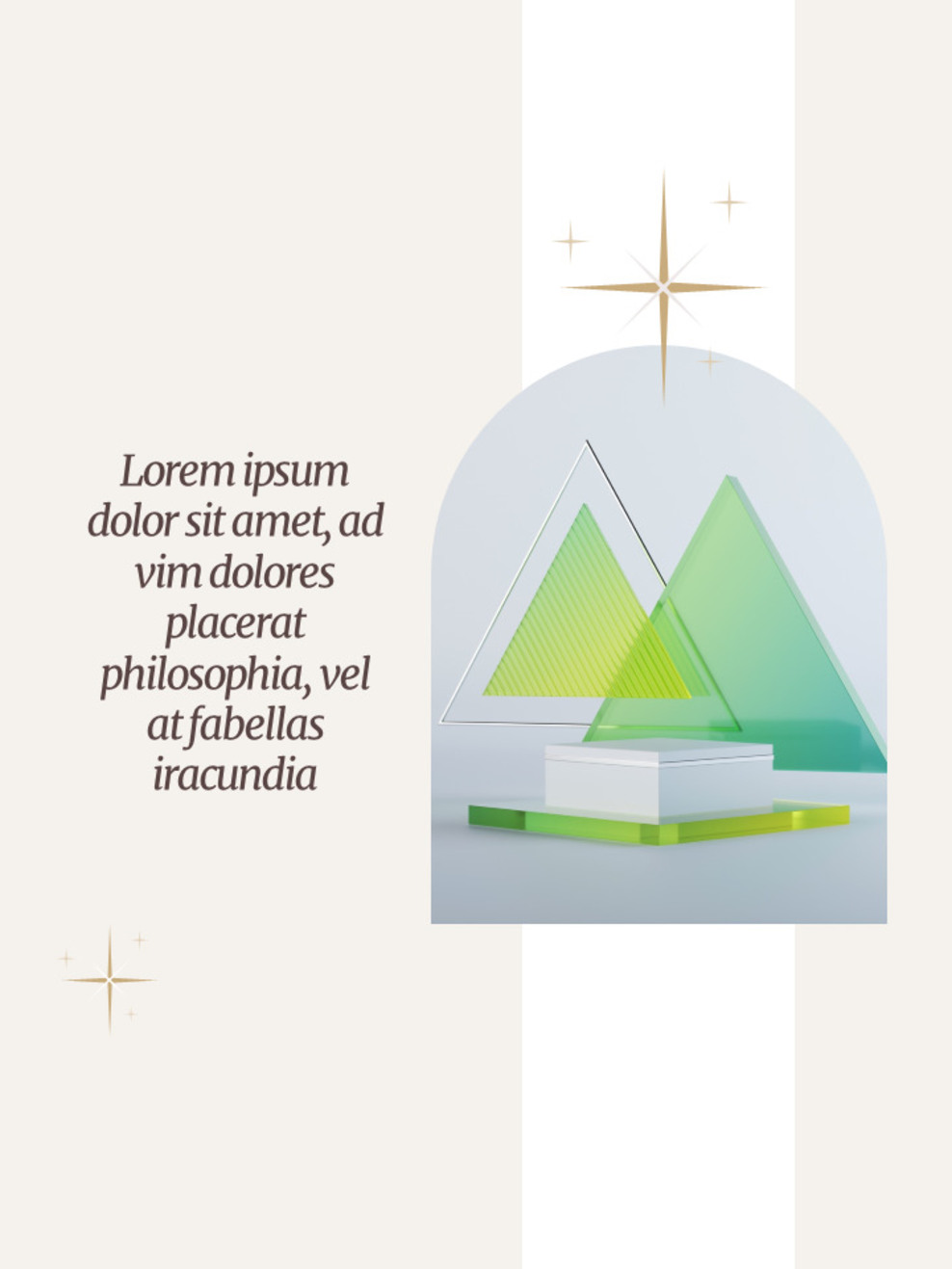Glass Visual Design best google slides templates