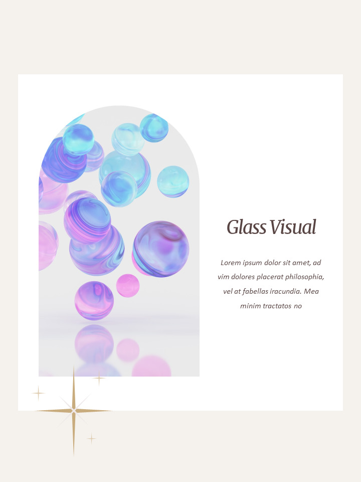 Glass Visual Design best google slides templates