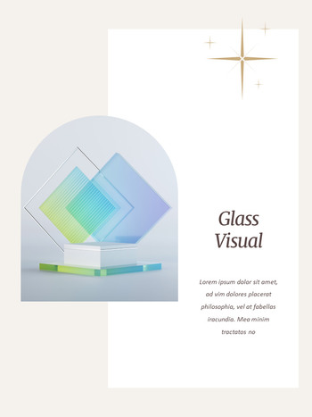Glass Visual Design best google slides templates