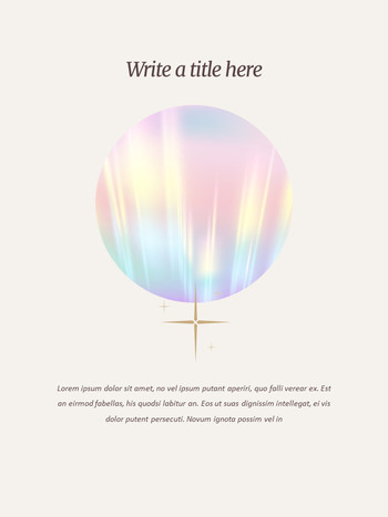 Glass Visual Design best google slides templates