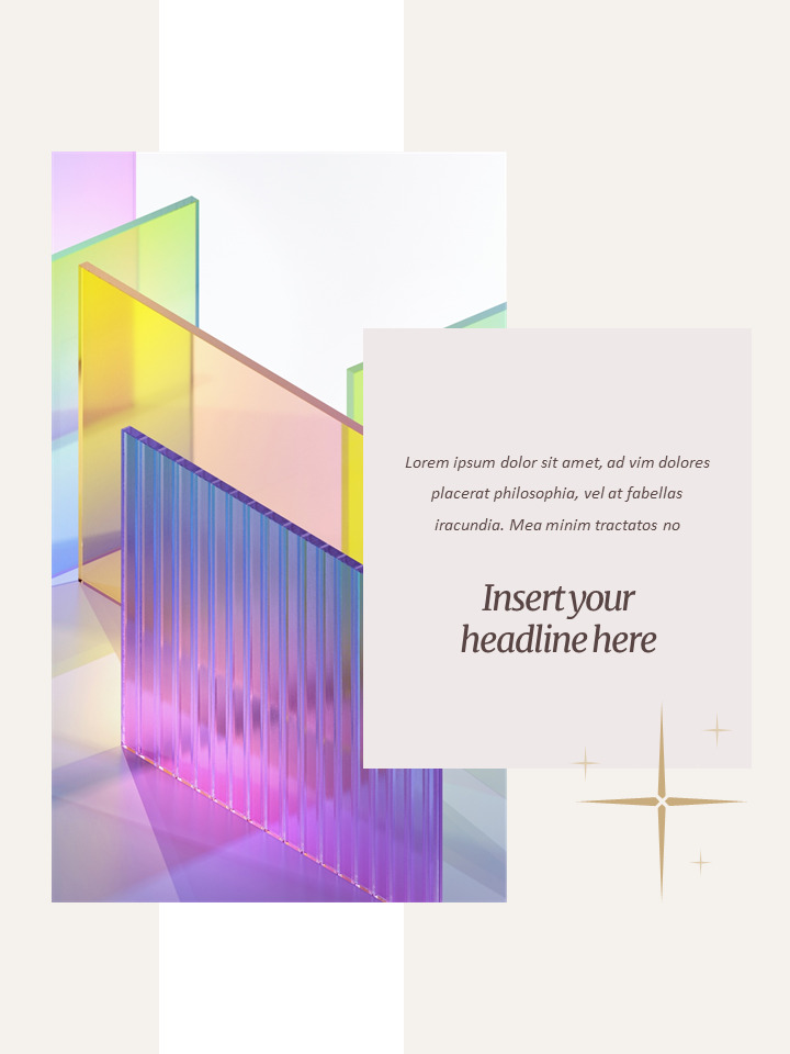 Glass Visual Design best google slides templates