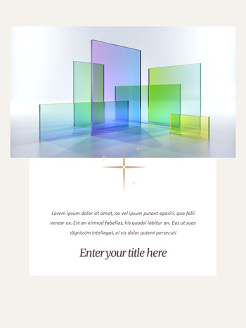 Glass Visual Design best google slides templates
