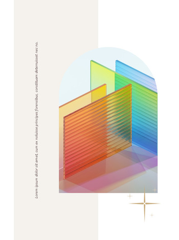 Glass Visual Design best google slides templates