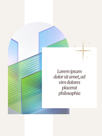 Glass Visual Design best google slides templates