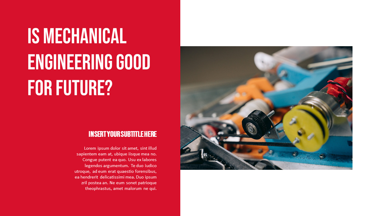 Mechanical Engineering business plan template ppt