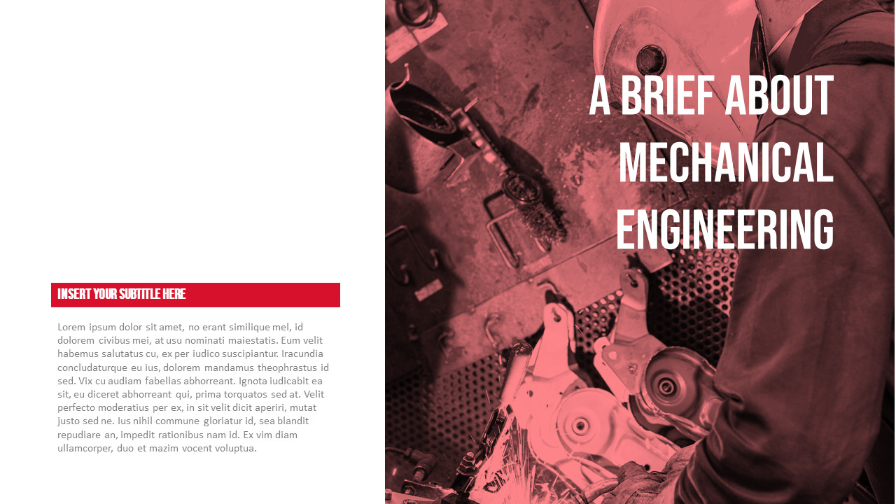 Mechanical Engineering business plan template ppt