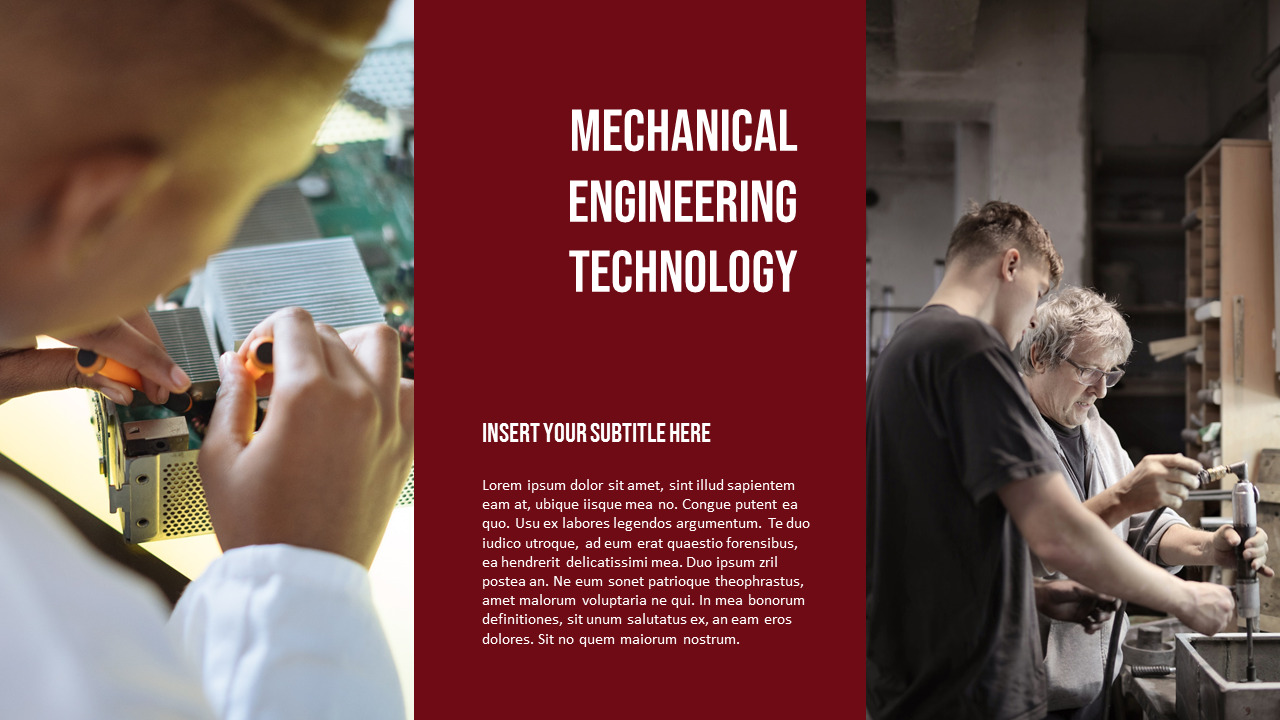 Mechanical Engineering business plan template ppt