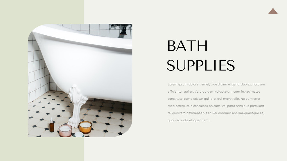 Bath Supplies team presentation template|Lifestyle|Google Slides
