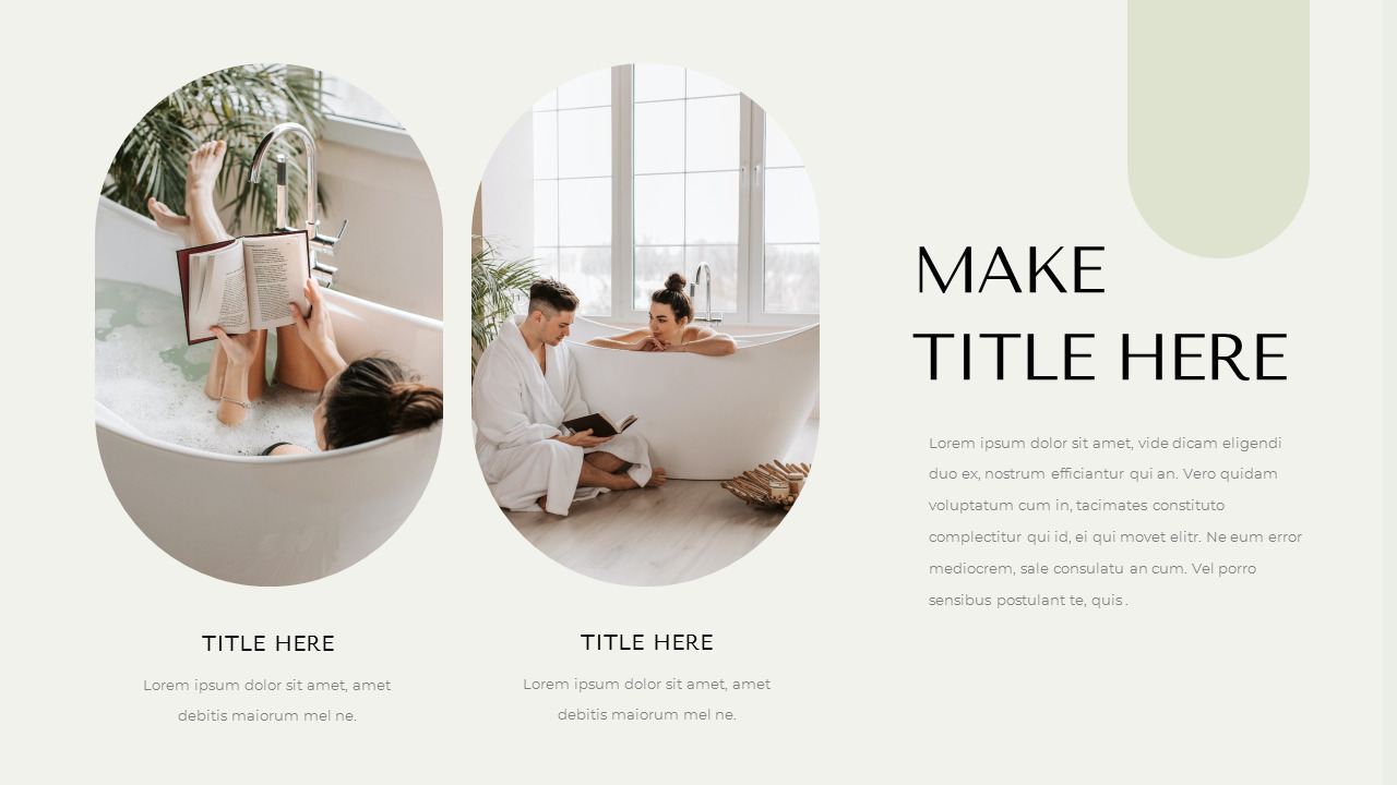 Bath Supplies team presentation template|Lifestyle|Google Slides