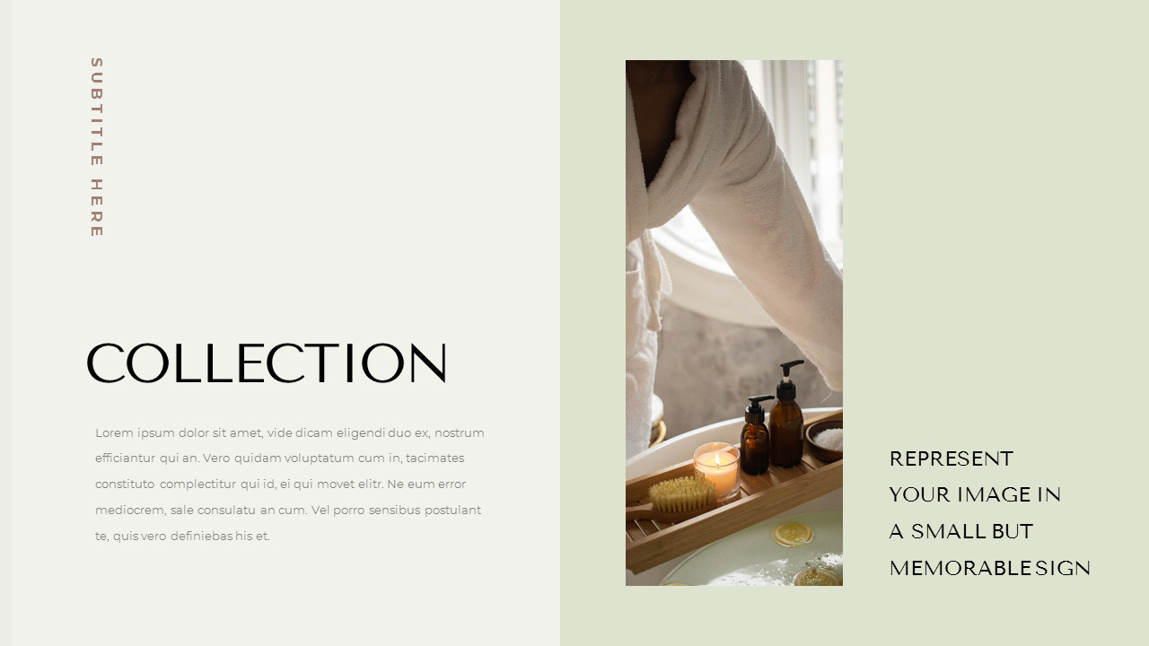 Bath Supplies team presentation template|Lifestyle|Google Slides