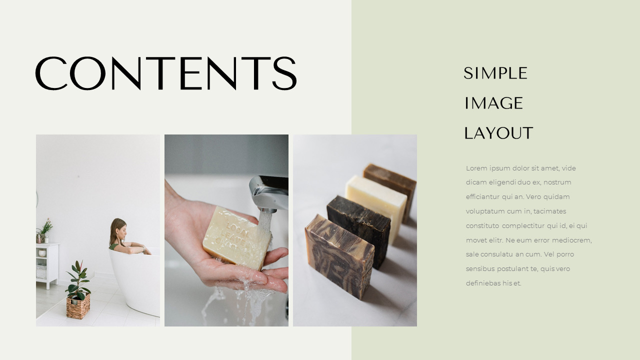 Bath Supplies team presentation template|Lifestyle|Google Slides