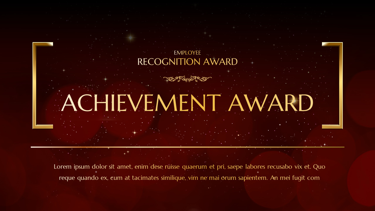 Employee Recognition Award Product Deck