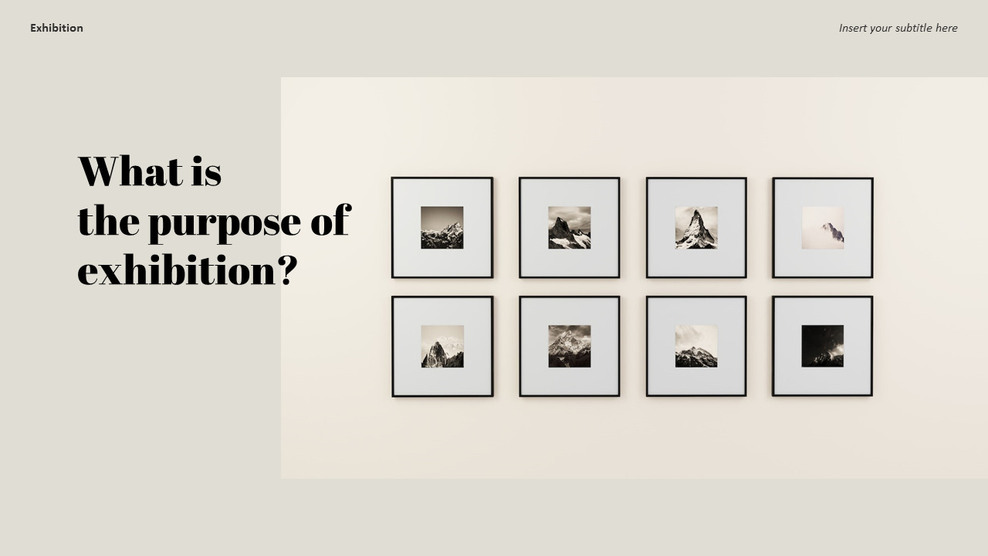 Exhibition template google slides