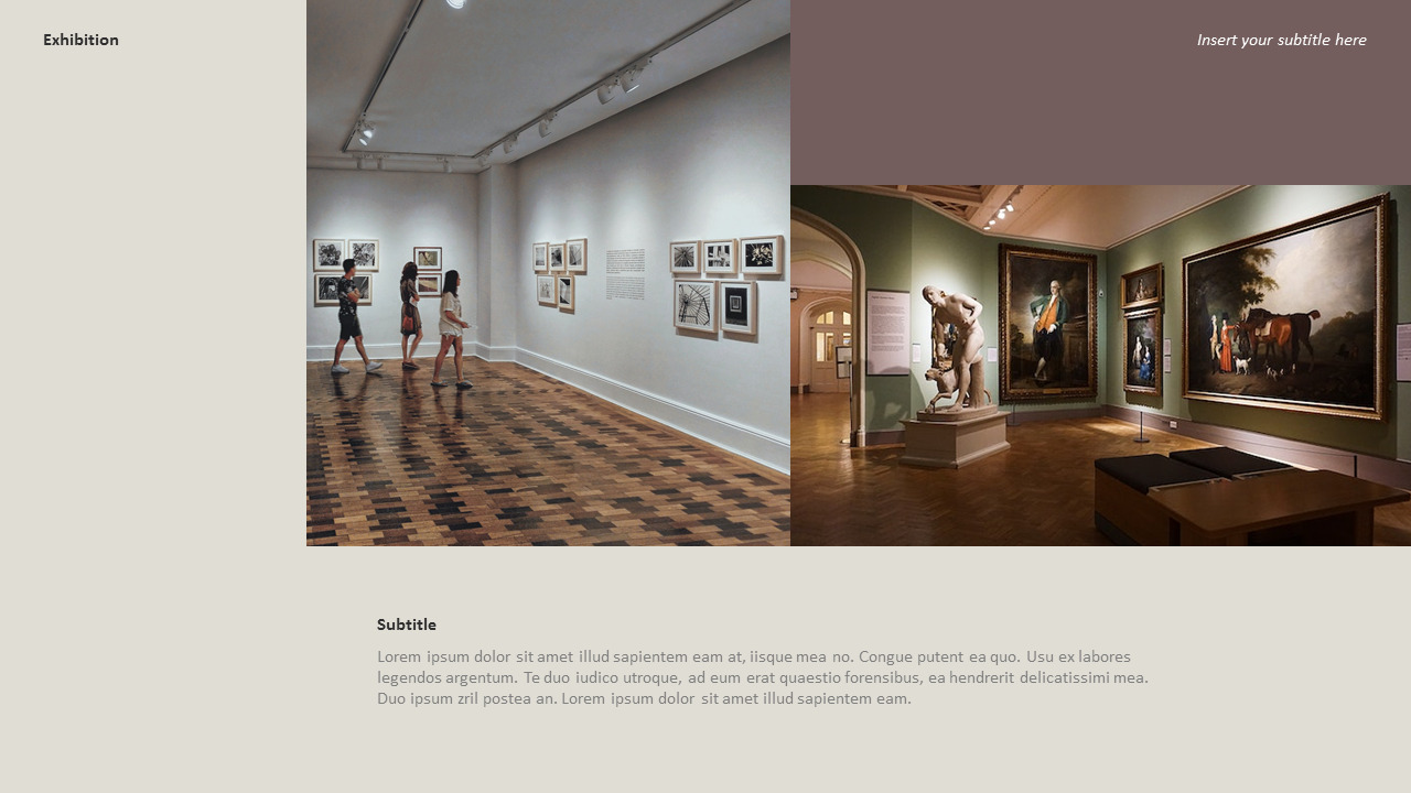 Exhibition template google slides