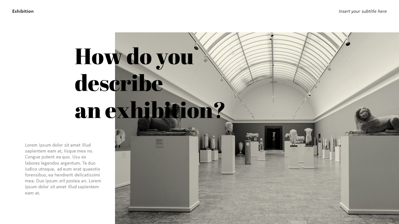 Exhibition template google slides
