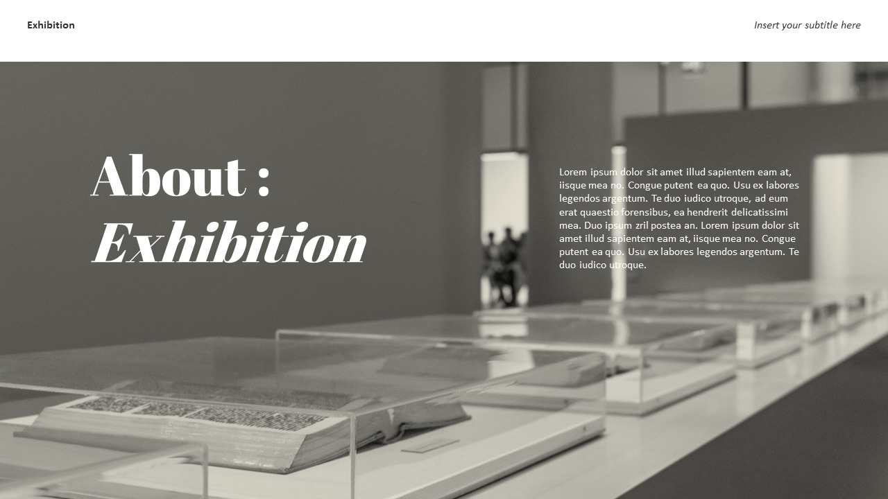 Exhibition template google slides