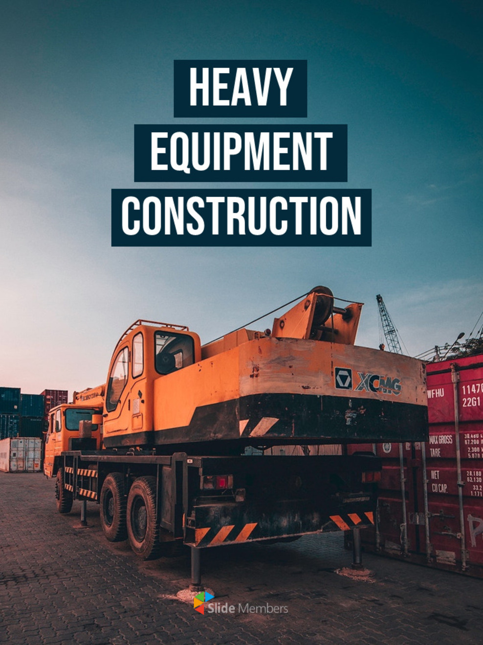 Heavy Equipment Construction creating PowerPoint Presentations