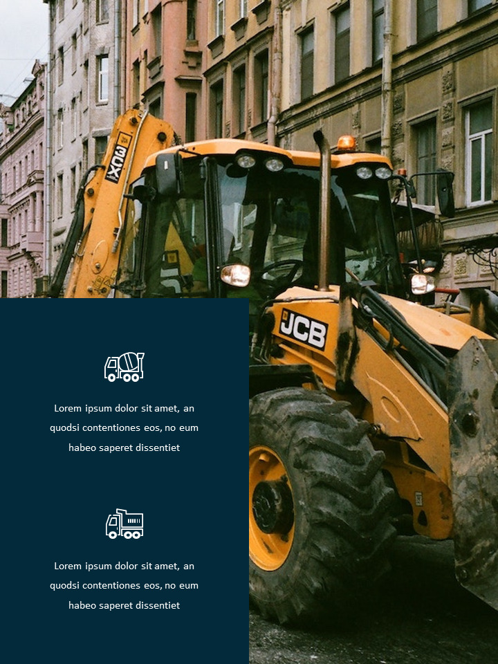 Heavy Equipment Construction creating PowerPoint Presentations