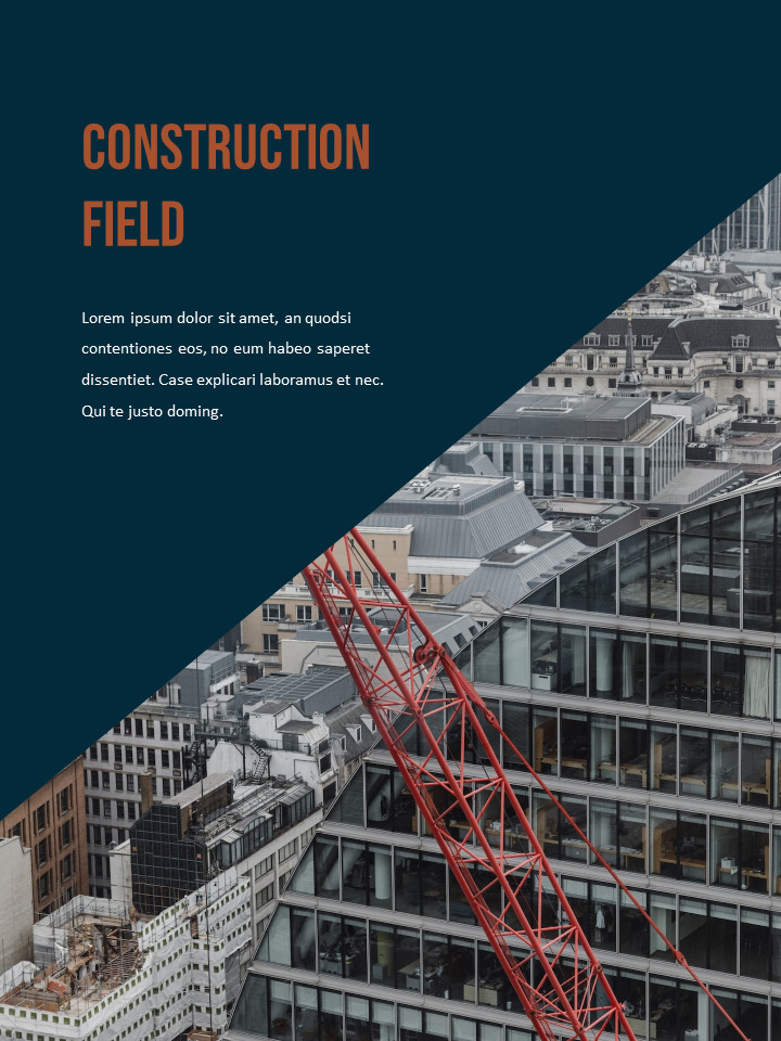 Heavy Equipment Construction creating PowerPoint Presentations