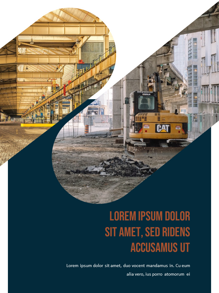 Heavy Equipment Construction creating PowerPoint Presentations