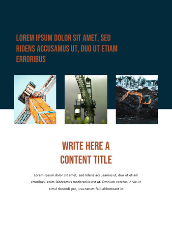 Heavy Equipment Construction creating PowerPoint Presentations