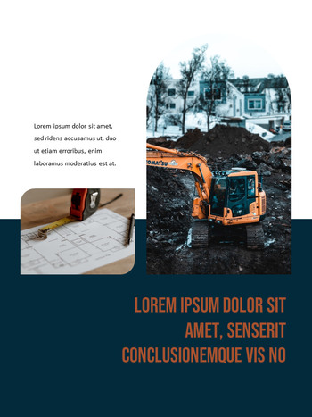 Heavy Equipment Construction creating PowerPoint Presentations