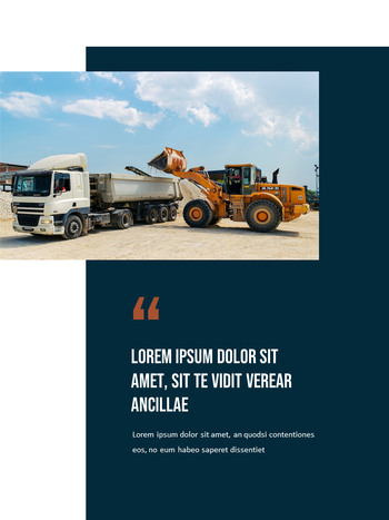 Heavy Equipment Construction creating PowerPoint Presentations