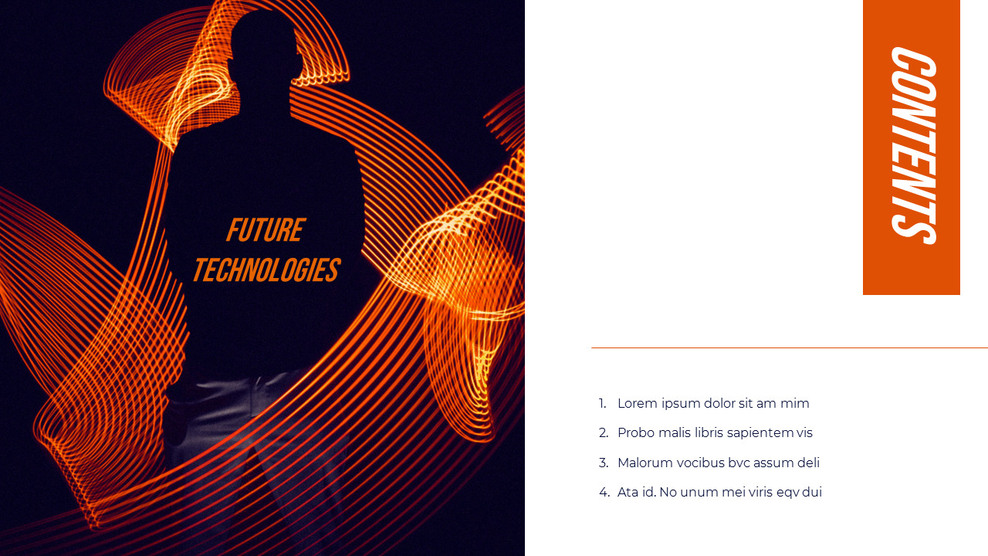 Free Powerpoint Sample - Future Technologies|Templates|Slides