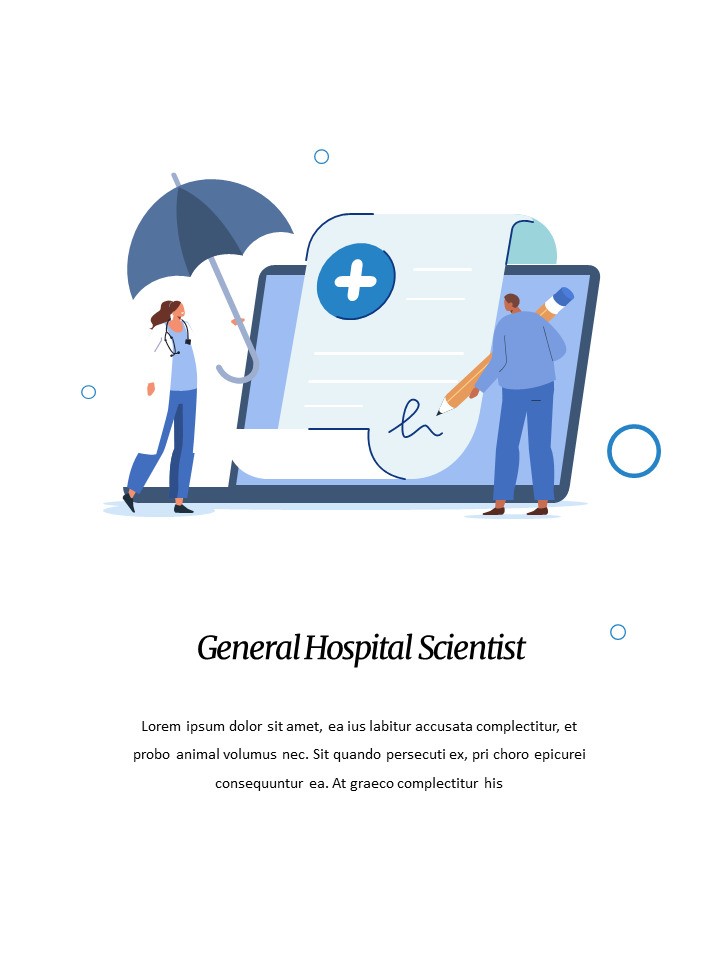 General Hospital company profile template design