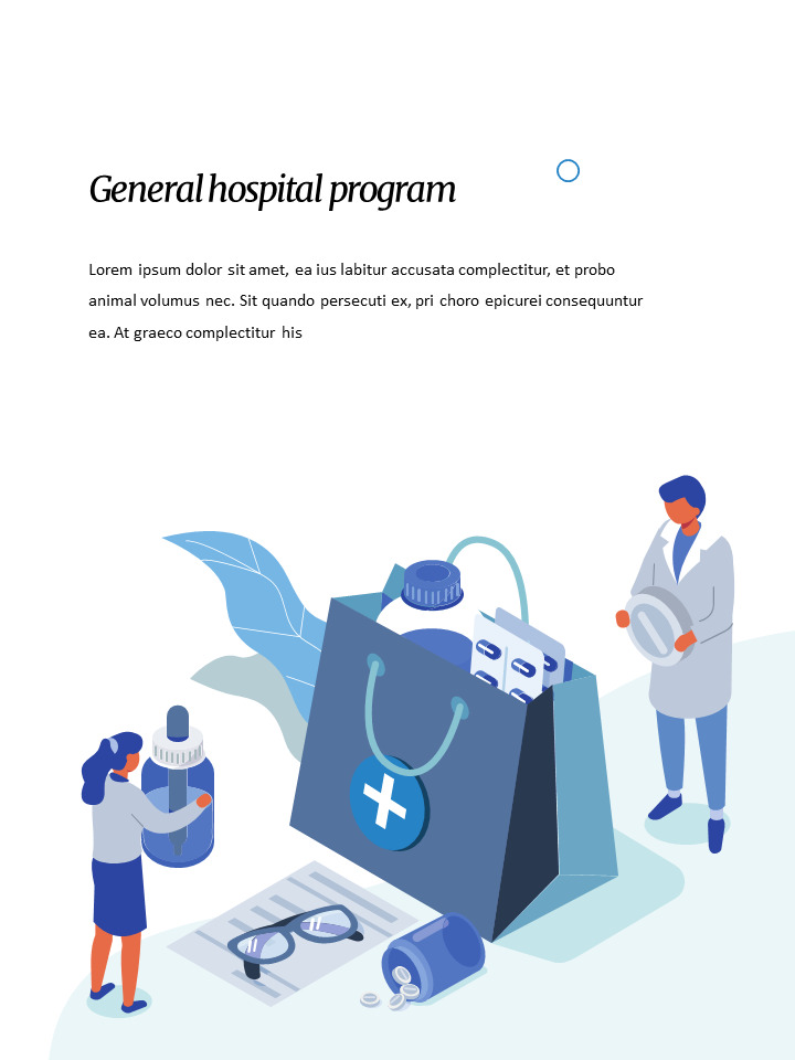 General Hospital company profile template design